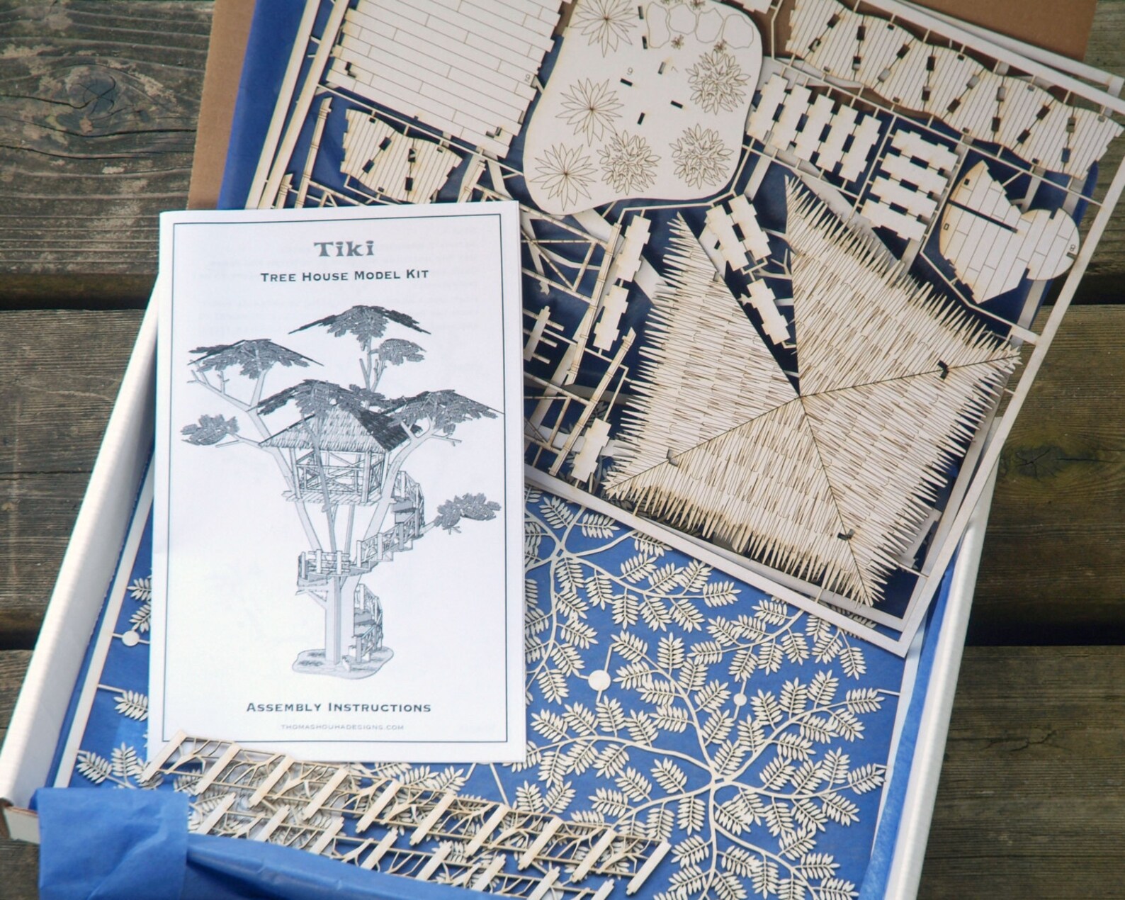 Tiki Tree House Model Kit 12 Tall Laser Cut Parts A | Etsy