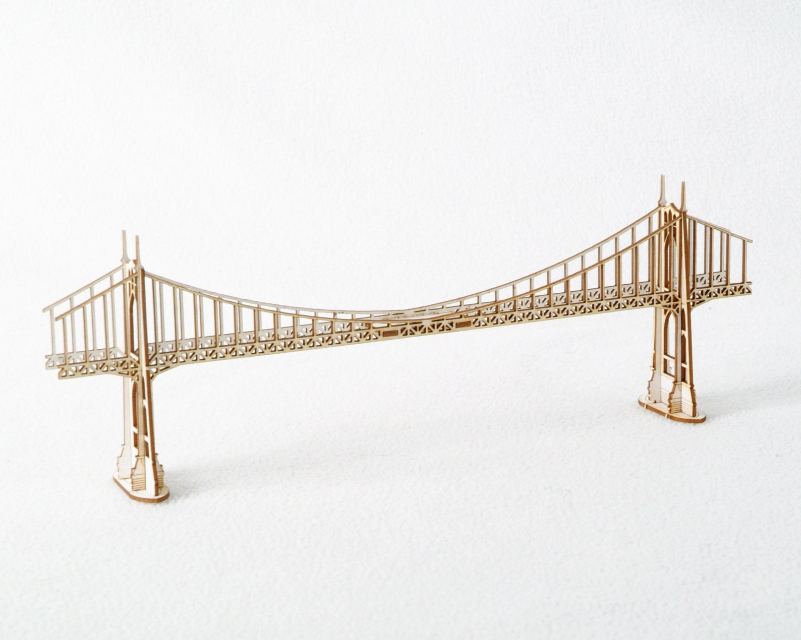Model Kit of St Johns Bridge in Portland Oregon Architectural | Etsy