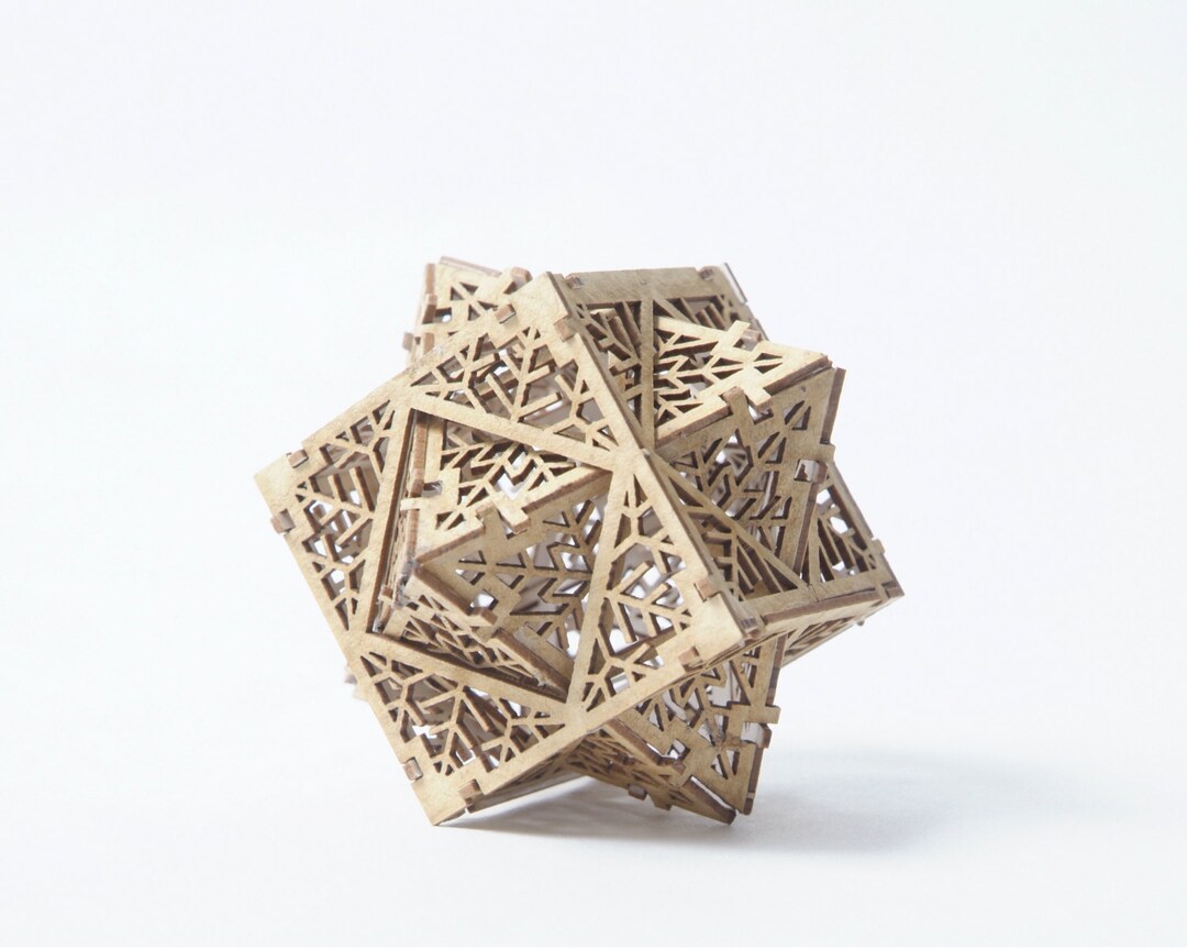 DIY Model Kit Cube Octahedron Dual, Sacred Geometry Laser Cut Gift - Etsy
