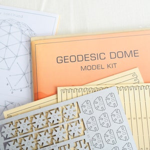 Geodesic Dome Model Kit, 13" Diameter, 3-frequency Icosahedron - Etsy