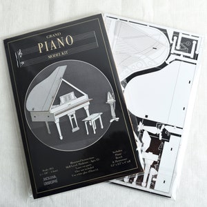 Grand Piano Model Kit, Piano, Bench & Metronome, Scale 18:1, Miniature ...