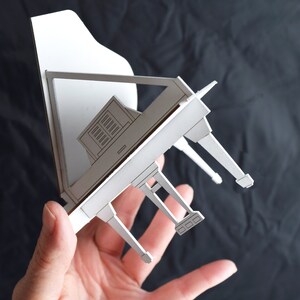 Grand Piano Model Kit, Piano, Bench & Metronome, Scale 18:1, Miniature ...