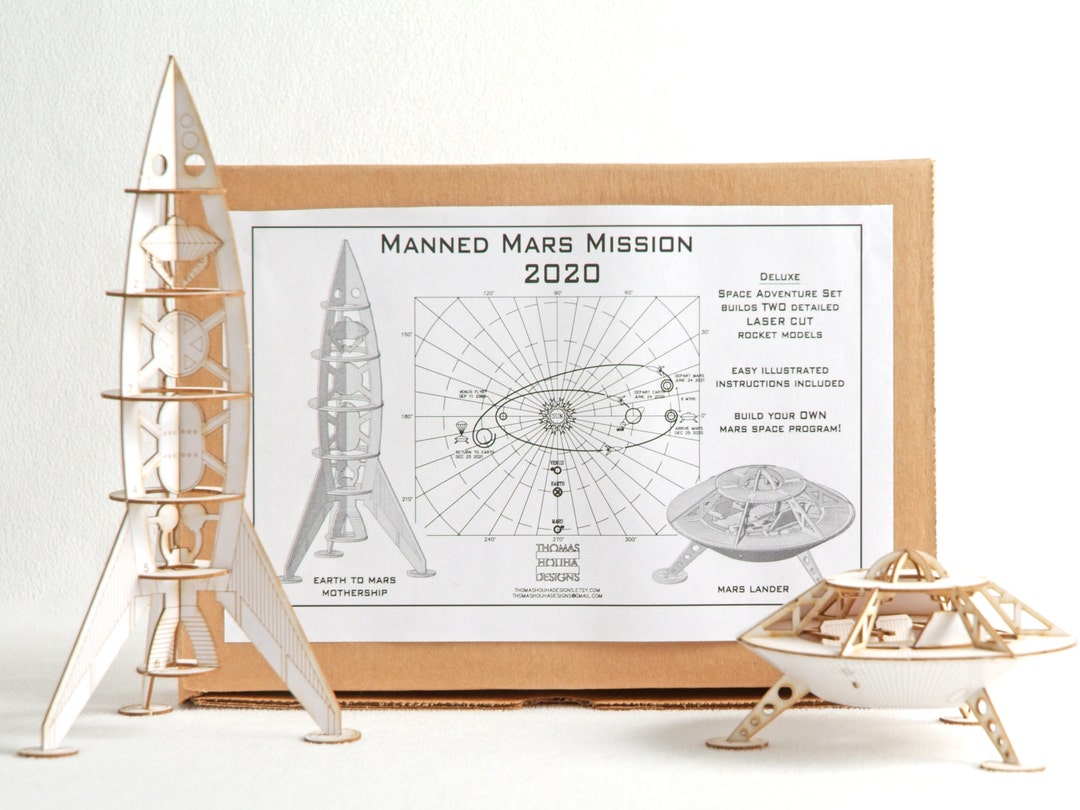 Deluxe Space Adventure Model Kit With Rocket and Lander, DIY - Etsy