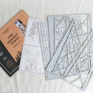 Aermotor Style Fire Lookout Tower Model Kit, 14" Tall, Fun to Build - Etsy