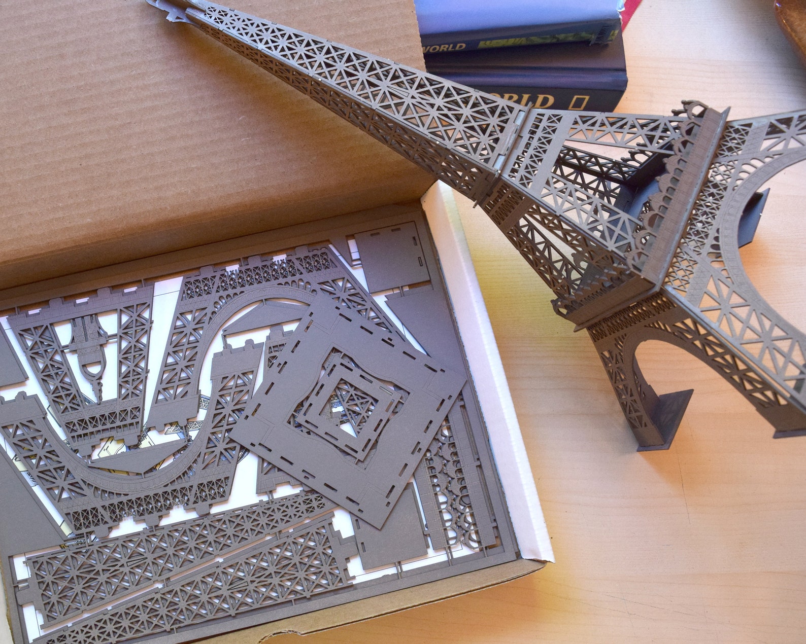 Eiffel Tower Model Kit, Paris France Landmark, 16" Tall, Fun to Build ...
