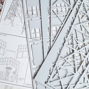 Aermotor Style Fire Lookout Tower Model Kit, 14" Tall, Fun to Build - Etsy