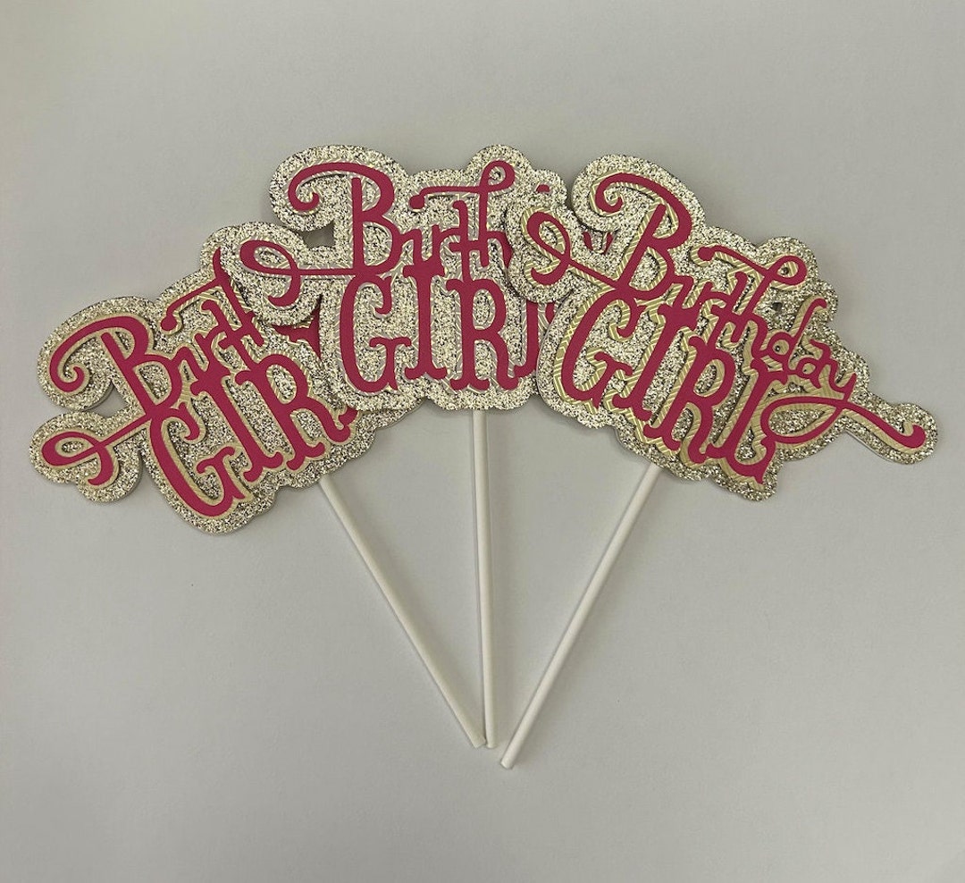 Birthday Girl Cake Topper - Etsy