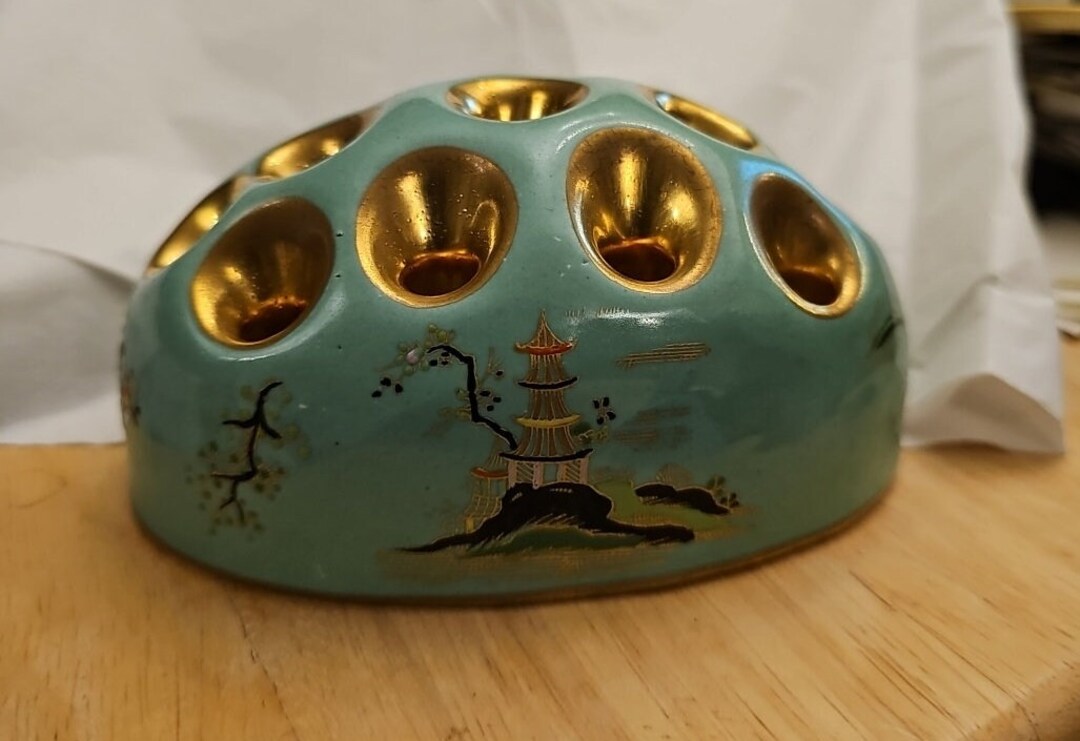 Rare Carlton Ware Flower Frog Temple Pattern 3130 Vintage - Etsy