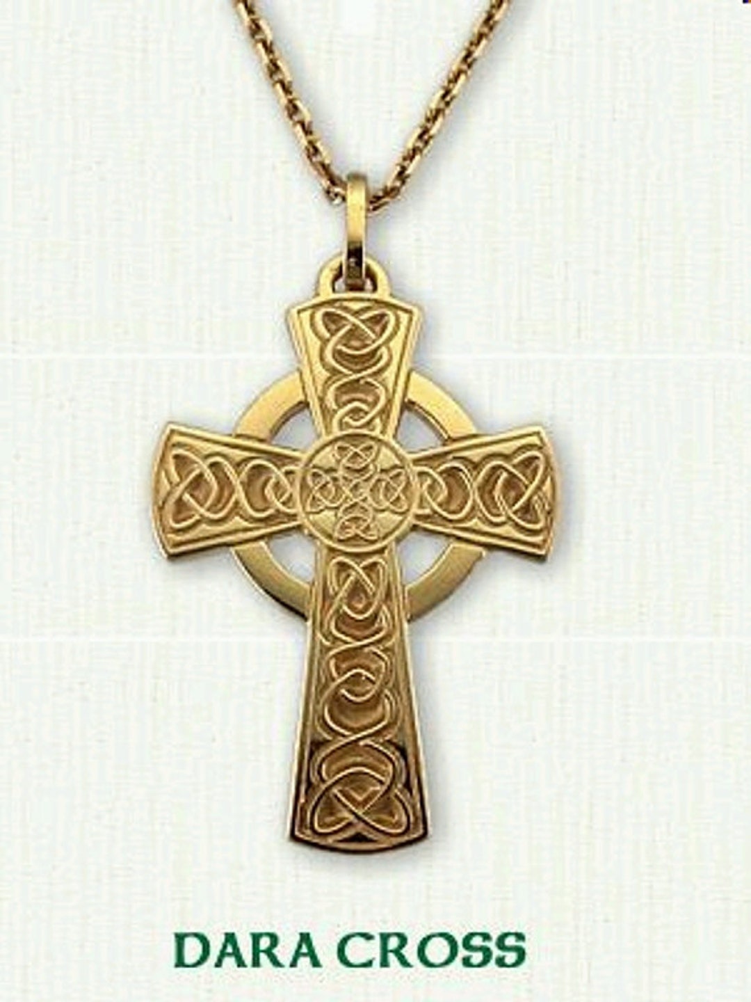 Celtic Dara Knot Cross With Halo (SS8196B / CR230) - 4 Sizes Available ...