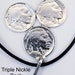 555th "triple Nickel" Pendant WITH or WITHOUT Jump Wings in Sterling ...