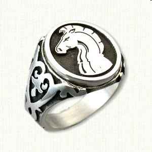 Custom Family Crest Signet Ring - Etsy Canada