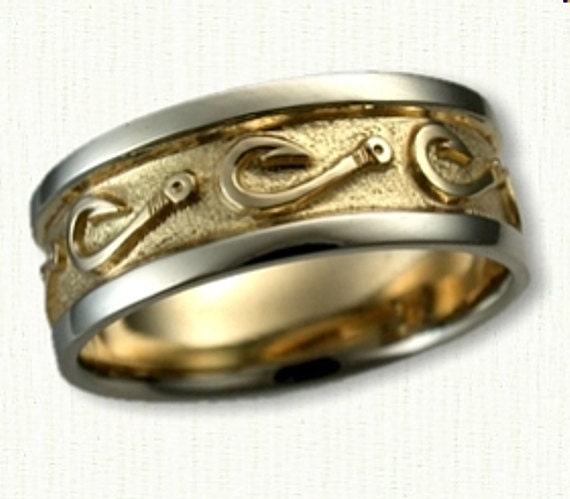Fish Hook Wedding Ring
