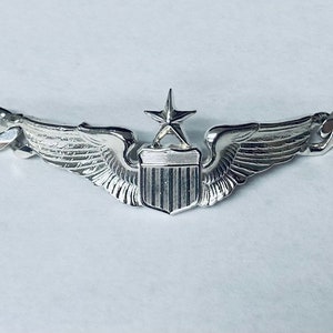 US Air Force Senior Pilot Wings Bracelet in Sterling Silver - SL05862 ...