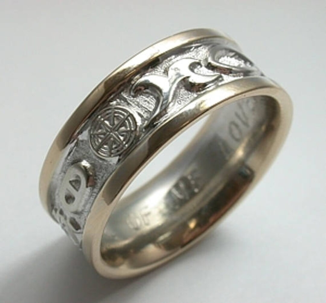 Custom Nautical Symbol Band: Boat, Steering Wheel, Fish, Anchor, Heart ...