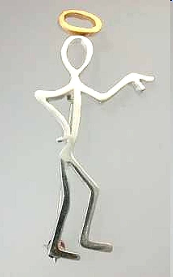 Custom Saint Pin 1 3/4 Inches Tall Available in All Metals | Etsy