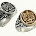Custom Family Crest Signet Ring - Etsy