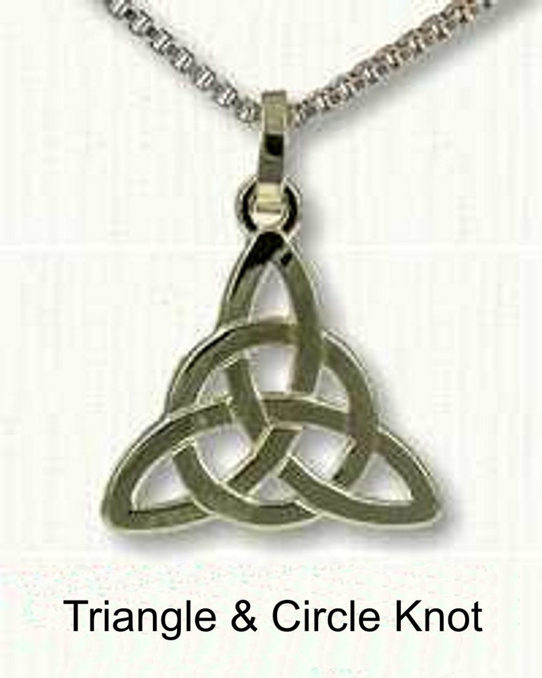 Celtic Triangle & Circle Knot Pendant in 2 Sizes - Etsy