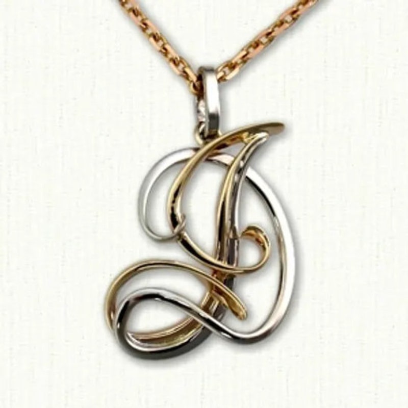 Monogram Pendant - Etsy