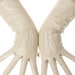 Beige Mid Length Leather Gloves - Etsy