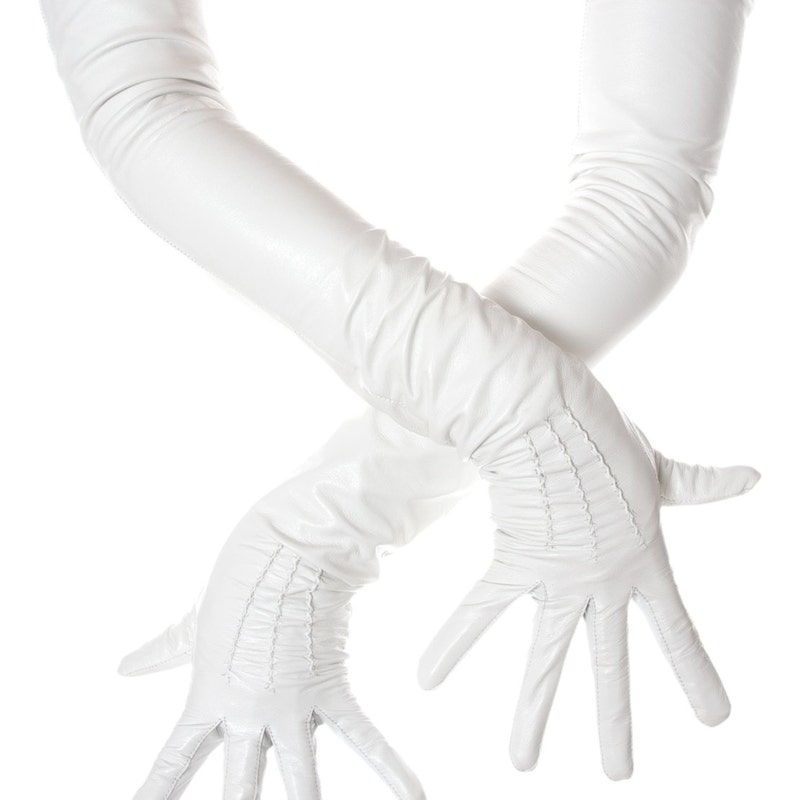 White Opera Gloves - Etsy