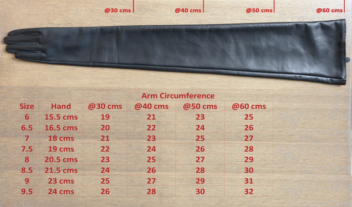 Long Black Opera Leather Gloves - Etsy