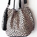LEOPARD PRINT BAG, Animal Print Tote, Hair on Hide Bag, Black White ...