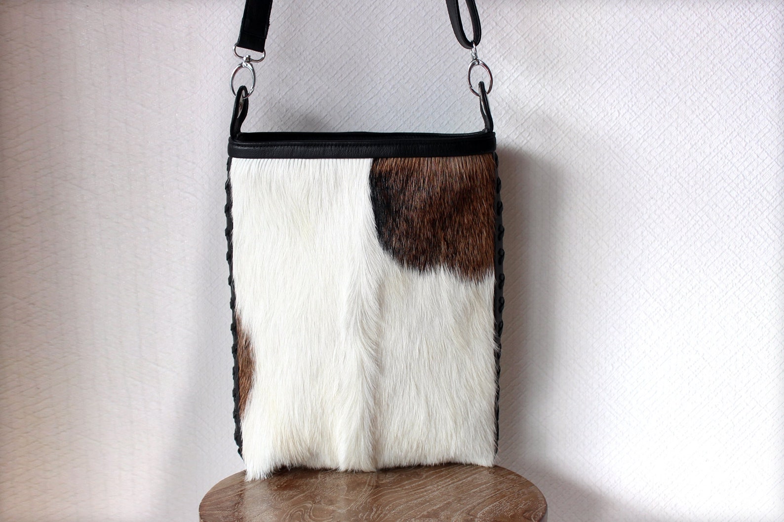 BROWN COWHIDE BAGS Cowhide Weekender Bag Cowhide Leather - Etsy