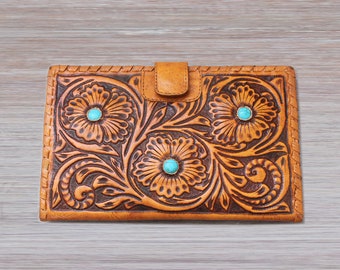 Hand Tooled Wallet - Etsy