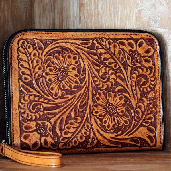 Hand Tooled Wallet - Etsy