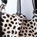 SMALL LEATHER PURSE Animal Print Tote Hair on Hide Bag Black - Etsy