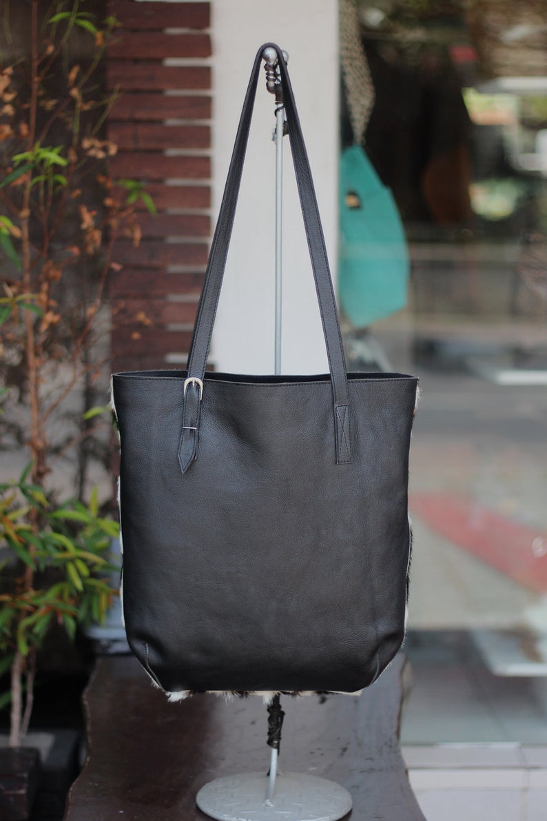 ZEBRA TOTE BAG Shoulder Bag in Zebra Animal Print Black - Etsy