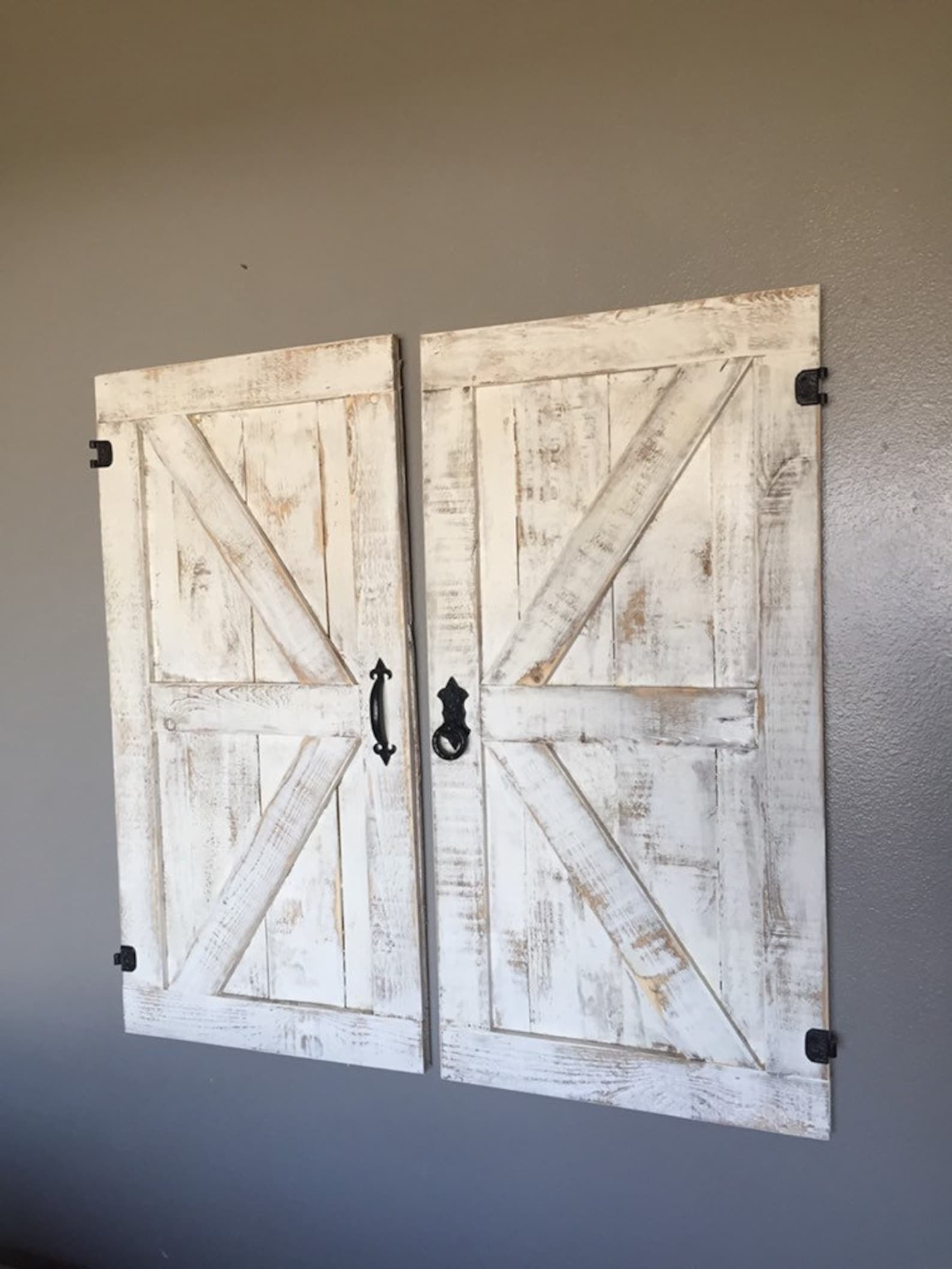 Mini Barn Door Shutters FREE SHIPPING - Etsy