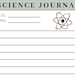 Science Journal Sheet - Etsy