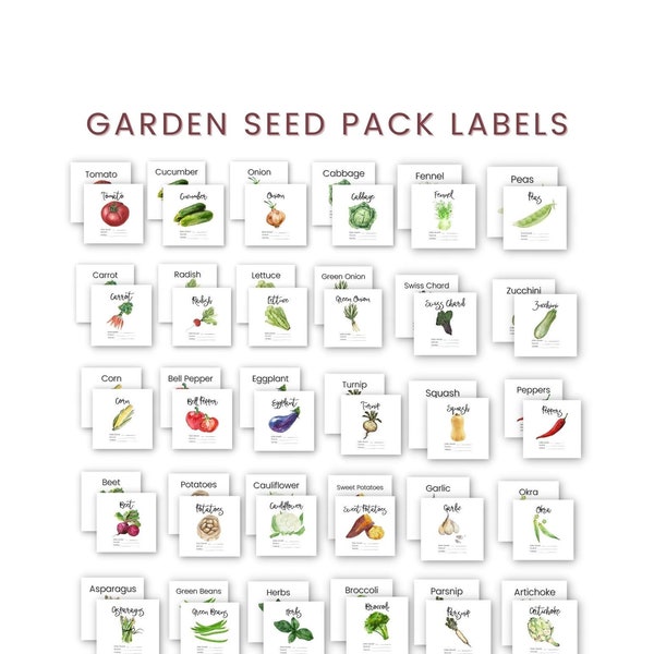 Seed Labels - Etsy