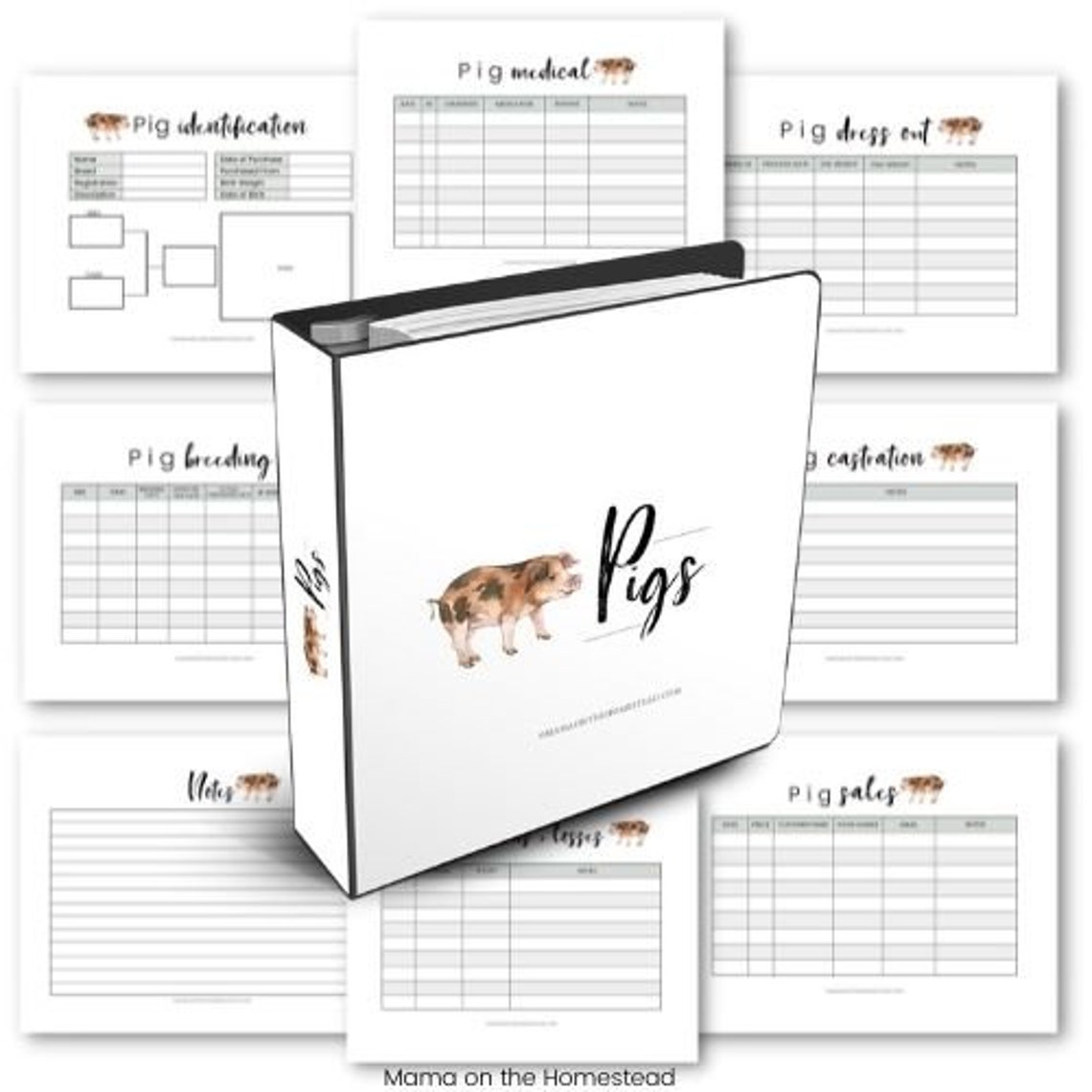 The Homestead Pig Record Book - Etsy