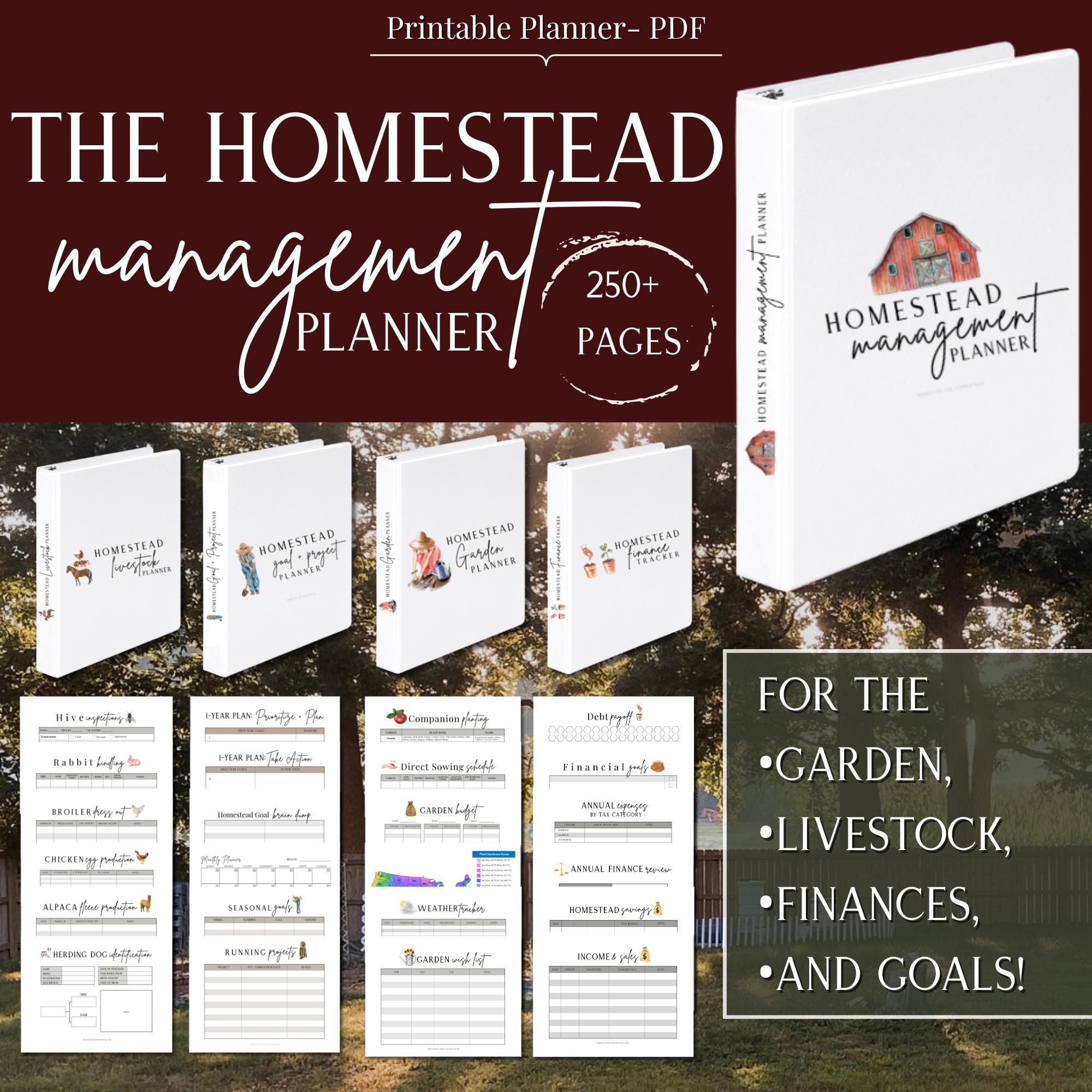 The Homestead Management Planner (PDF) - Etsy