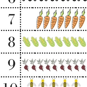 Farm-themed Number Recognition Game - Etsy