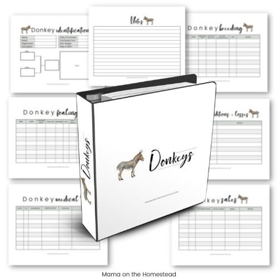 The Homestead Donkey Record Book - Etsy