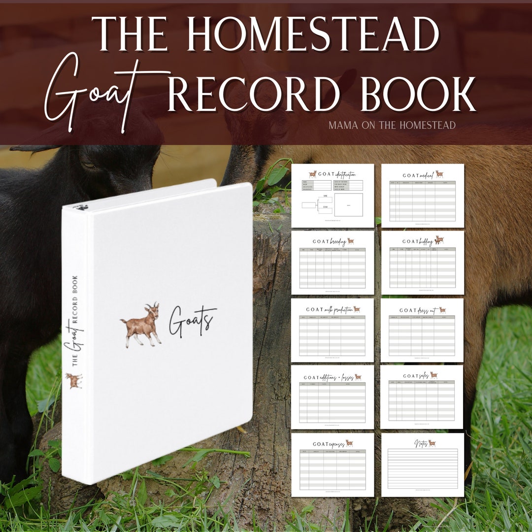 The Homestead Goat Record Book - Etsy