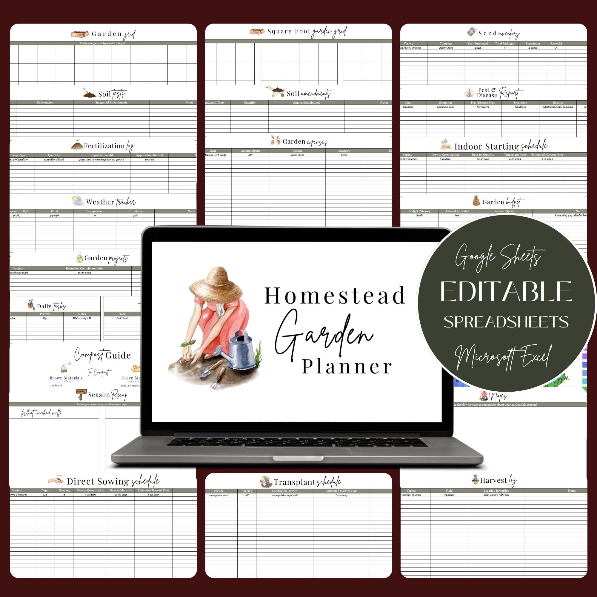 The Homestead Management Planner- Digital Version (editable ...