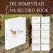 The Homestead Cattle Record Book - Etsy