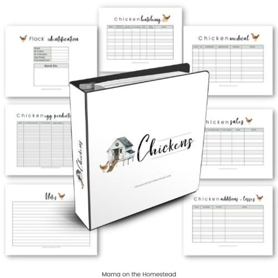 The Homestead Chicken Record Book - Etsy