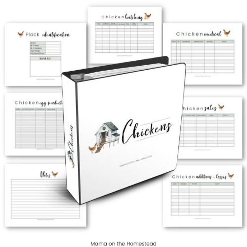 The Homestead Chicken Record Book - Etsy