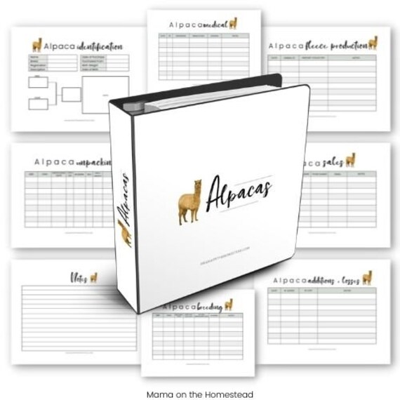 The Homestead Alpaca Record Book - Etsy