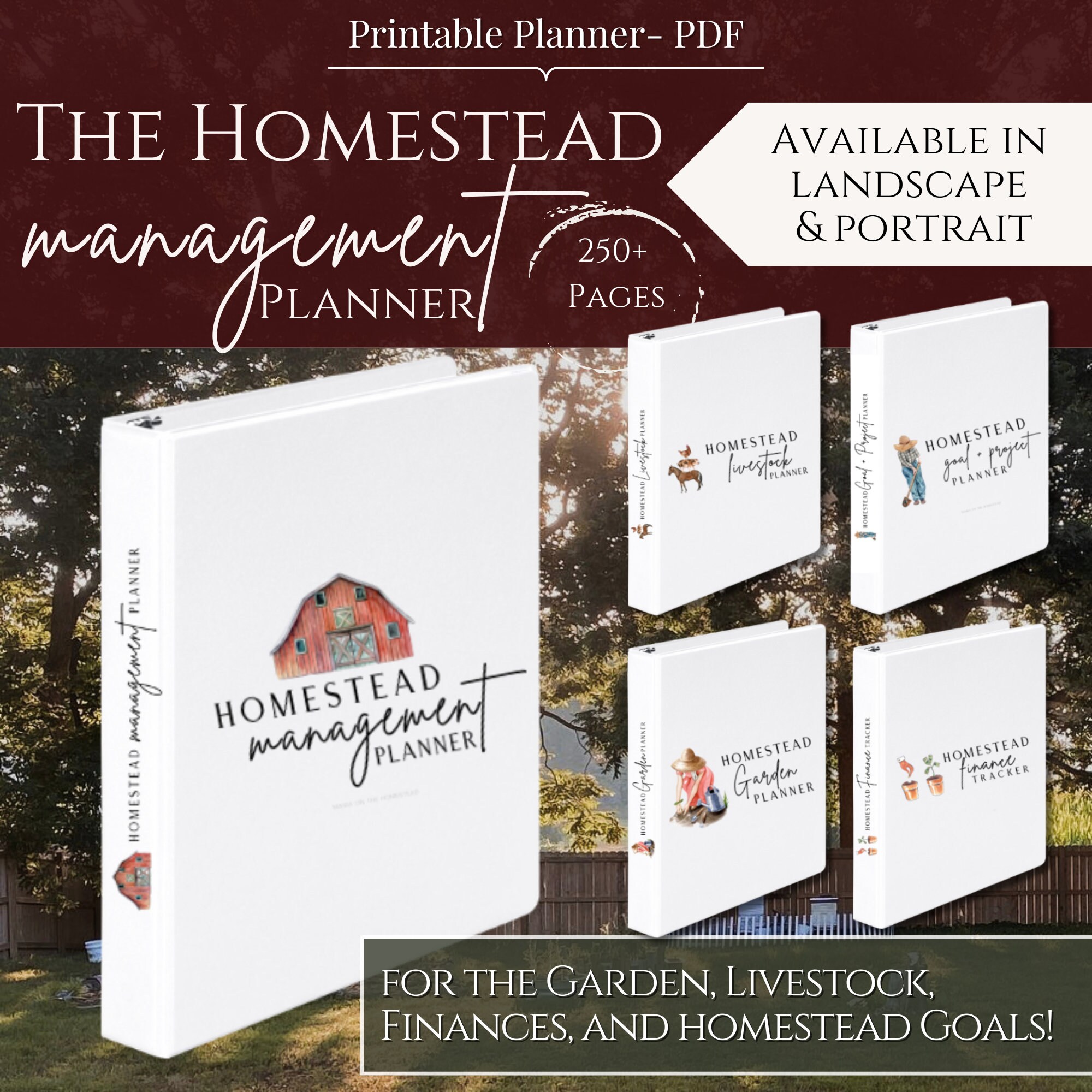 The Homestead Management Planner PDF - Etsy
