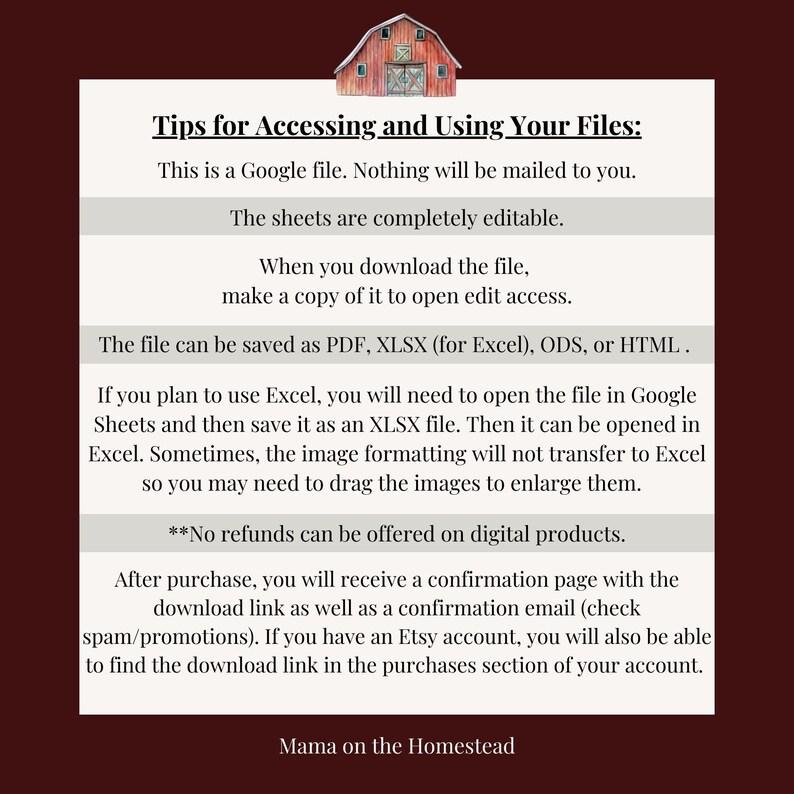The Homestead Management Planner- Digital Version (editable ...