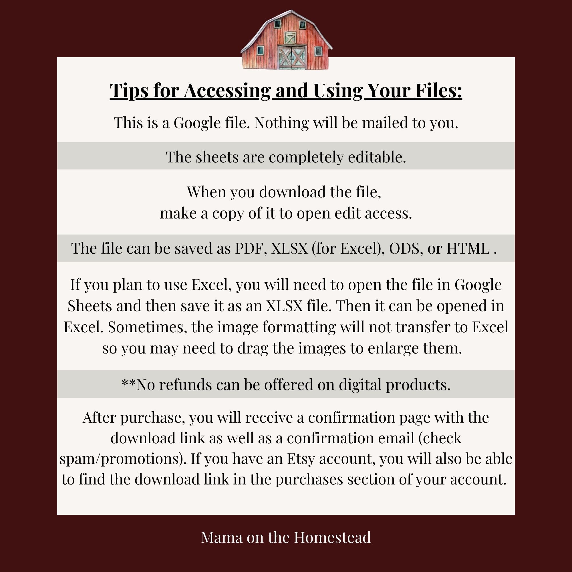 The Homestead Management Planner- Digital Version (editable ...