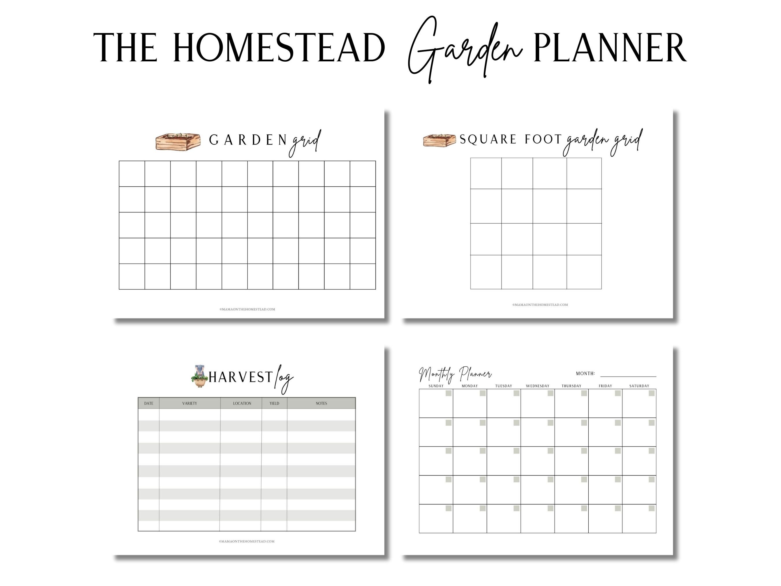 The Homestead Garden Planner - Etsy