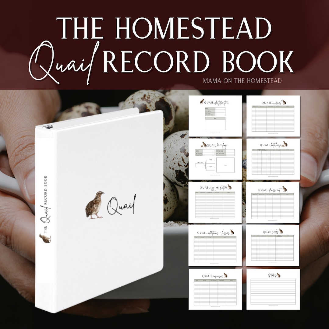 The Homestead Quail Record Book - Etsy
