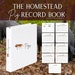 The Homestead Cattle Record Book - Etsy